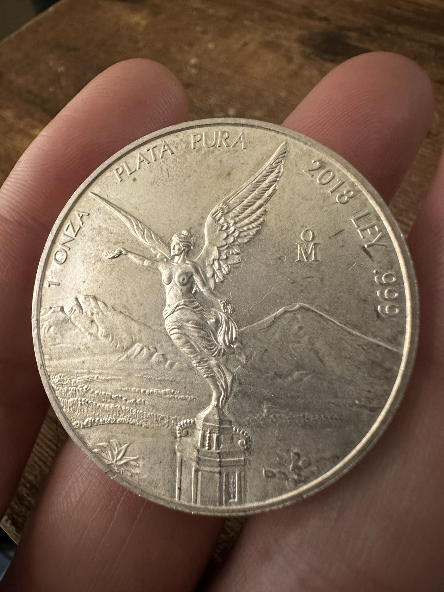 One Ounce Silver Bullion Coin - Mexican Round Plata Pura for Sale in ...