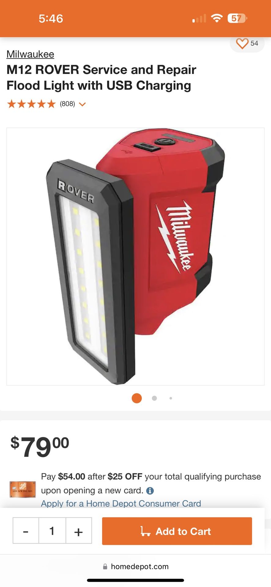 Milwaukee M12 Rover Flood Light for Sale in Orange, CA - OfferUp