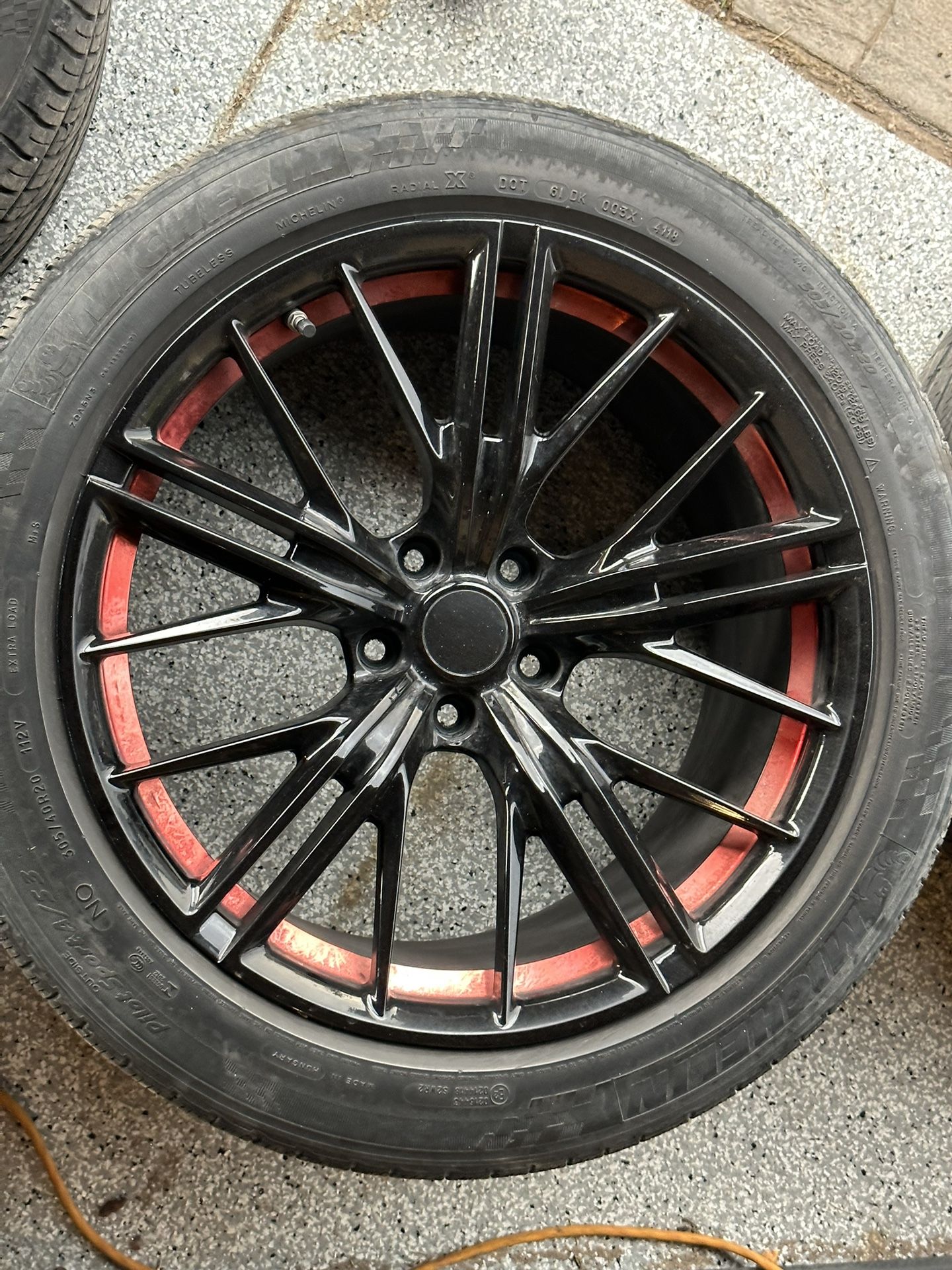 Performance Replicas PR194 Gloss Black MACHINED Wheel with Aluminum (20 ...