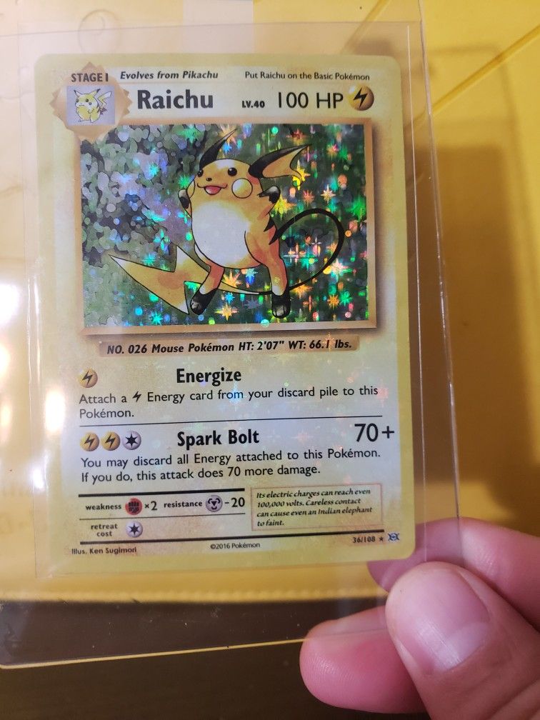 Raichu Evolution Card