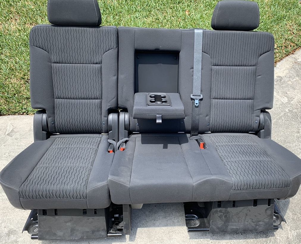 Tahoe - Yukon - Escalade -cloth second row bench seat. Fits 2007-2019 ...