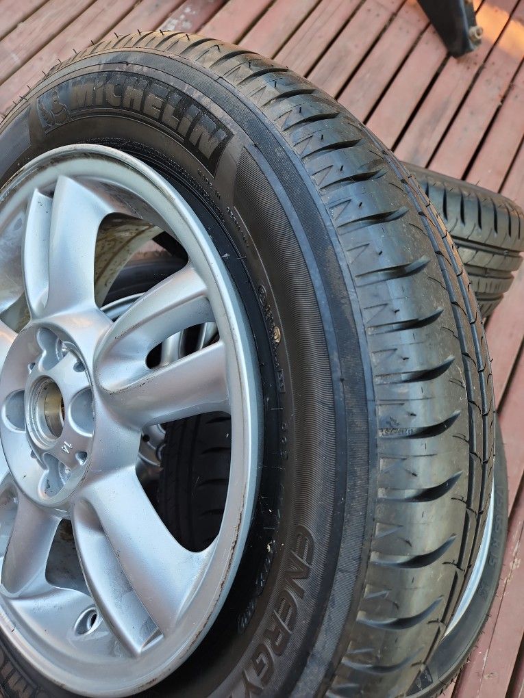 Full Set Mini Cooper Tires & Rims, 2002-2015, 175/65 R15, 4 Lug for ...