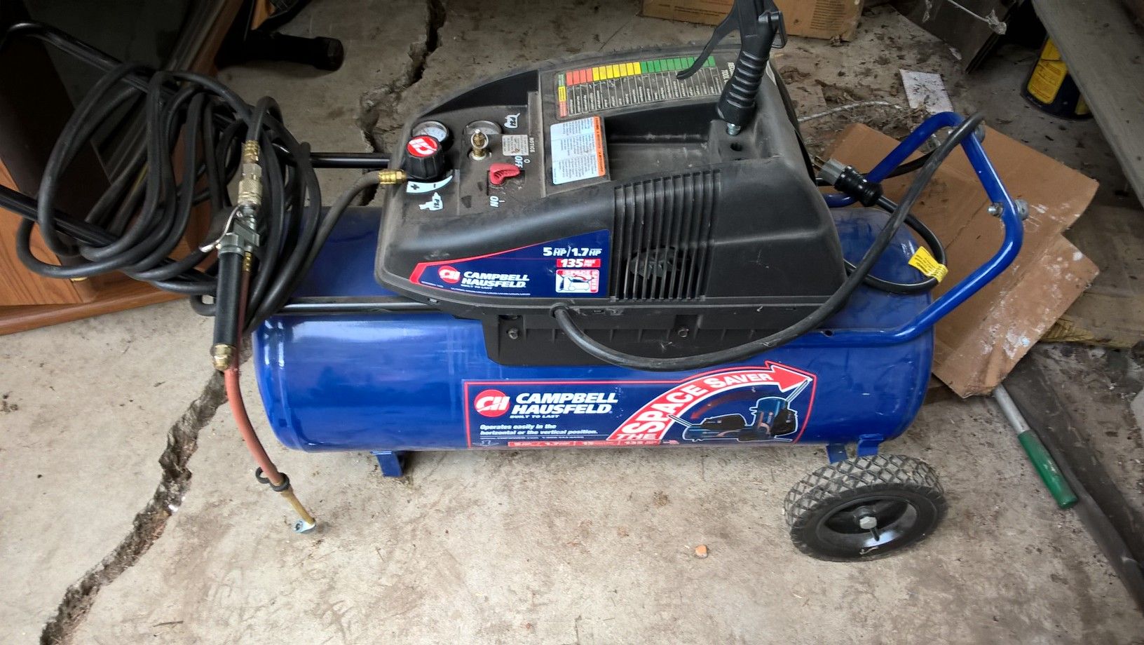 Campbell Hausfeld 5 HP 15 Gallon Air Compressor for Sale in Sumner, WA ...