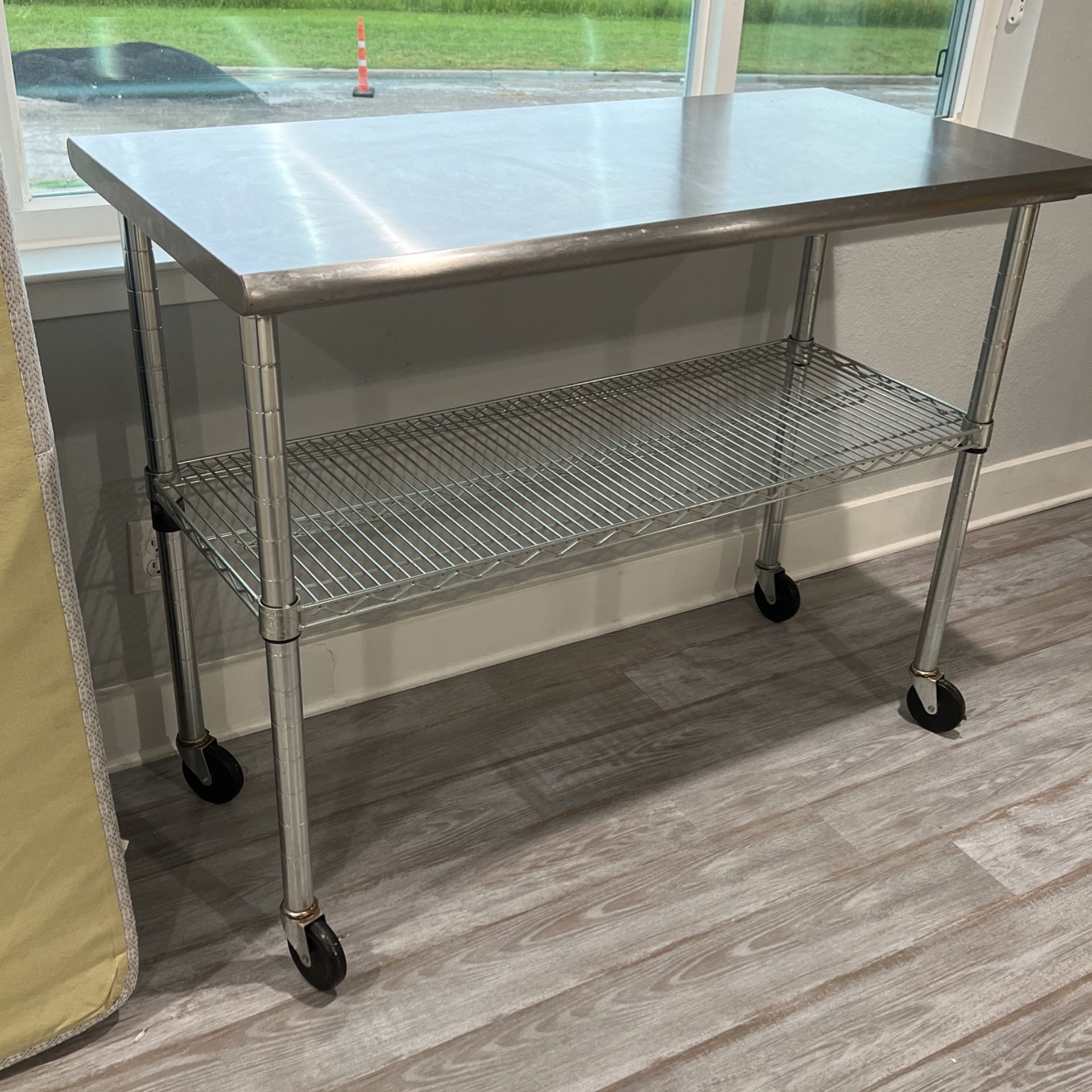 Stainless Steel Rolling Table for Sale in Dallas, TX - OfferUp