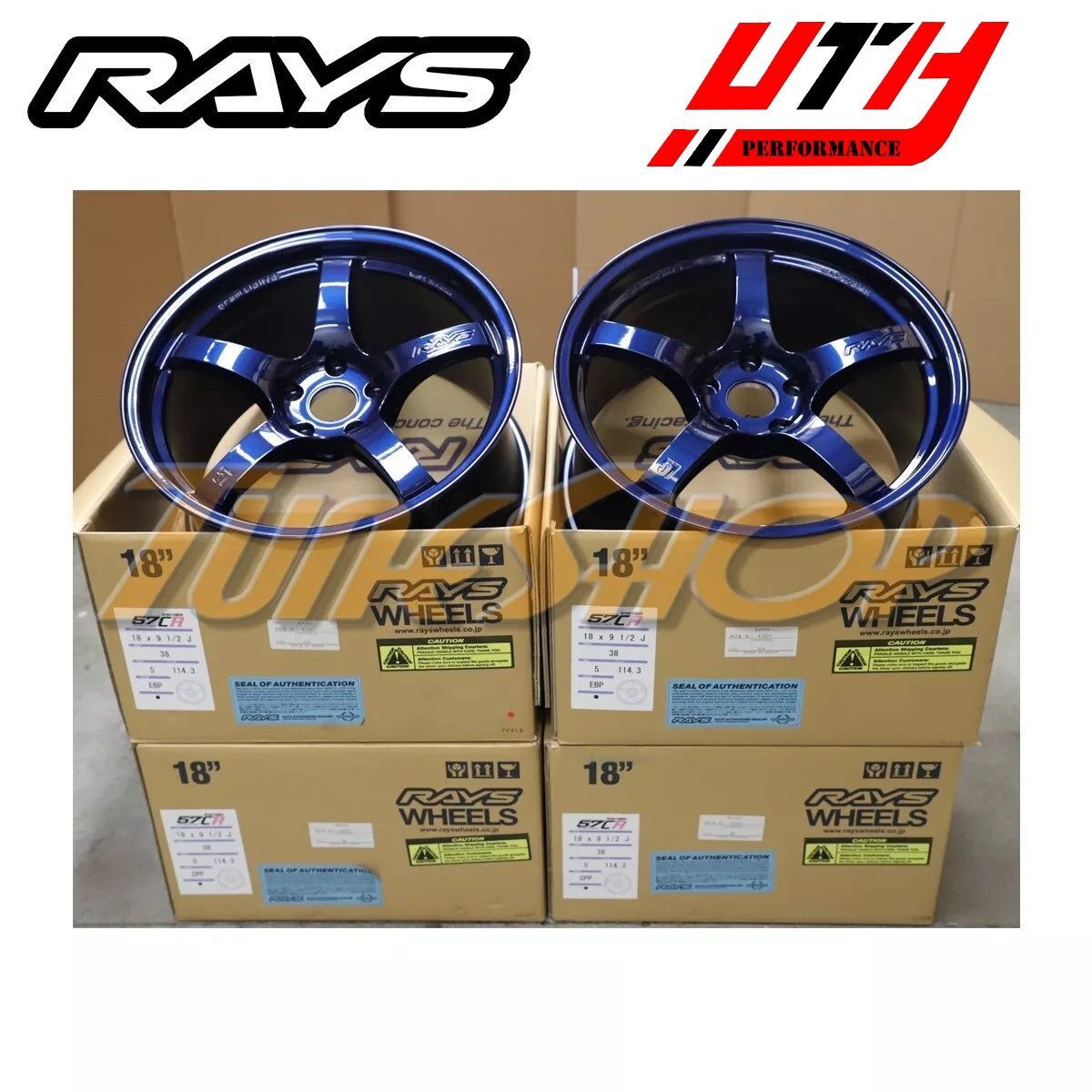 Rays Gramlights 57CR 18x9.5 5x114 +38 05-21 Subaru Wrx Sti Wheels Rims ...