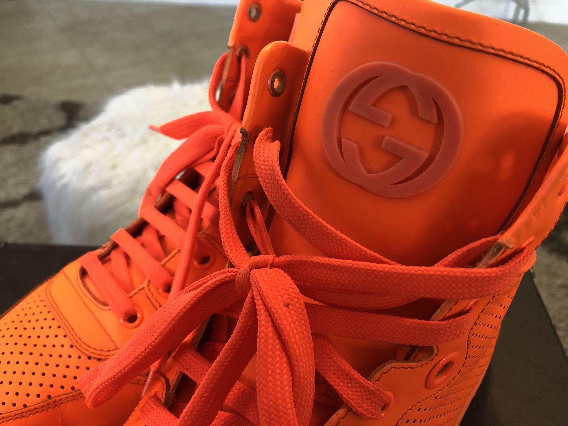 Gucci High Top Sneakers Neon