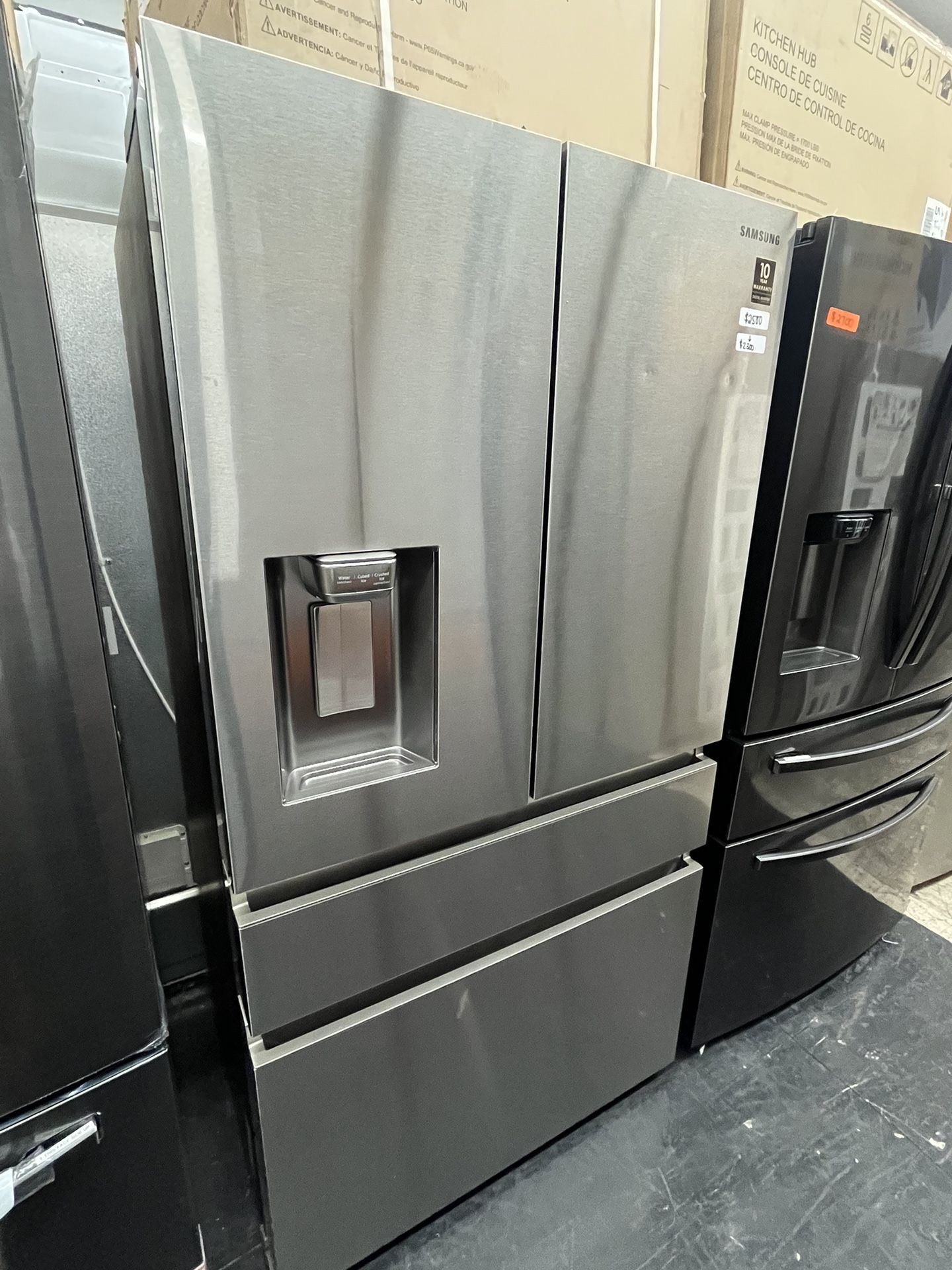 Samsung 4 Door Stainless Steel Fridge Recessed Handles for Sale in ...