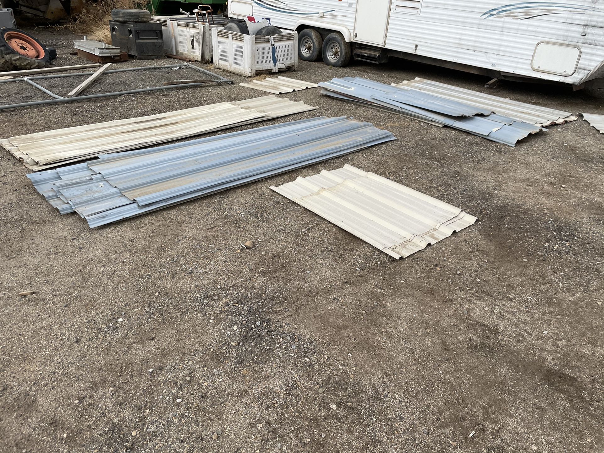 Tin Sheets 7 To 12 Foot Long By 3 To 4 Foot Wide For Sale In