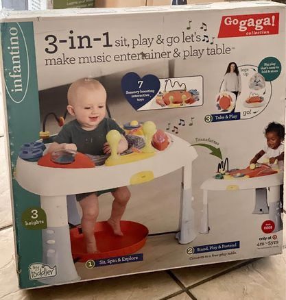 Infantino Go gaga! 3-in-1 Sit Play & Go Let's Make Music Entertainer ...