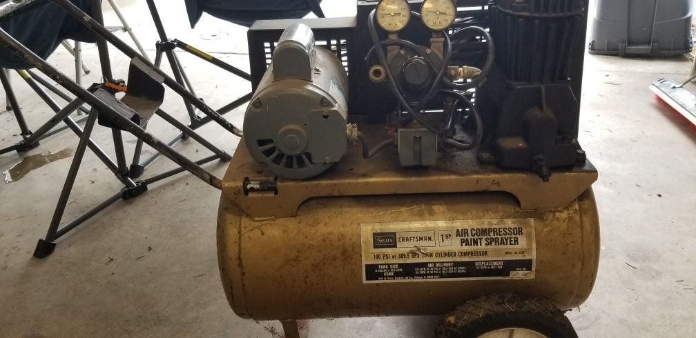 Sears Vintage Air Compressor Paint Sprayer. Model # 106.152581 for Sale ...
