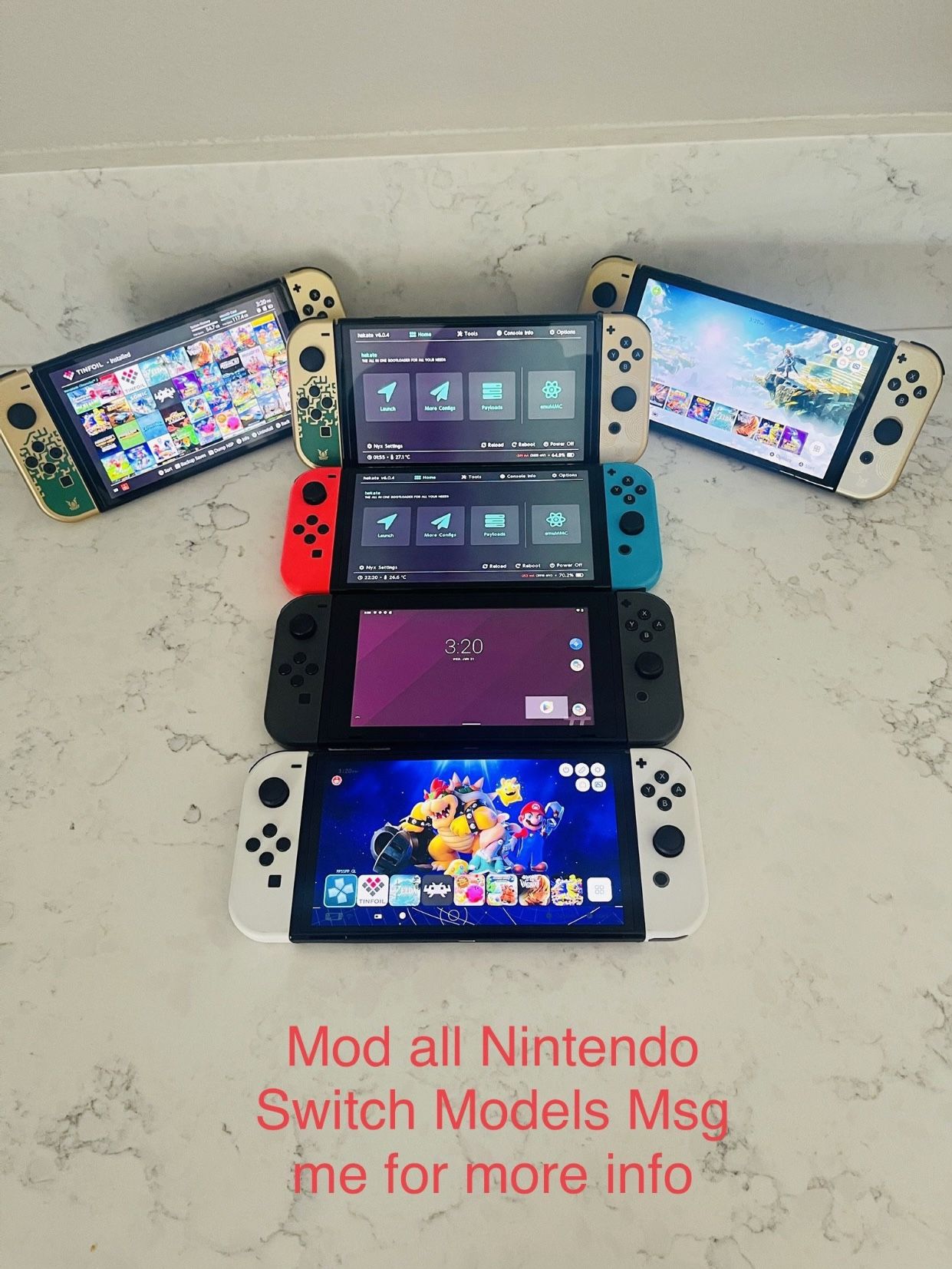 Mod All Nintendo Switch Models V1, V2,LITE,OLED for Sale in Anaheim, CA ...