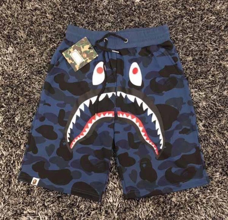 Authentic blue bape shorts (never worn) for Sale in Rockwall, TX - OfferUp
