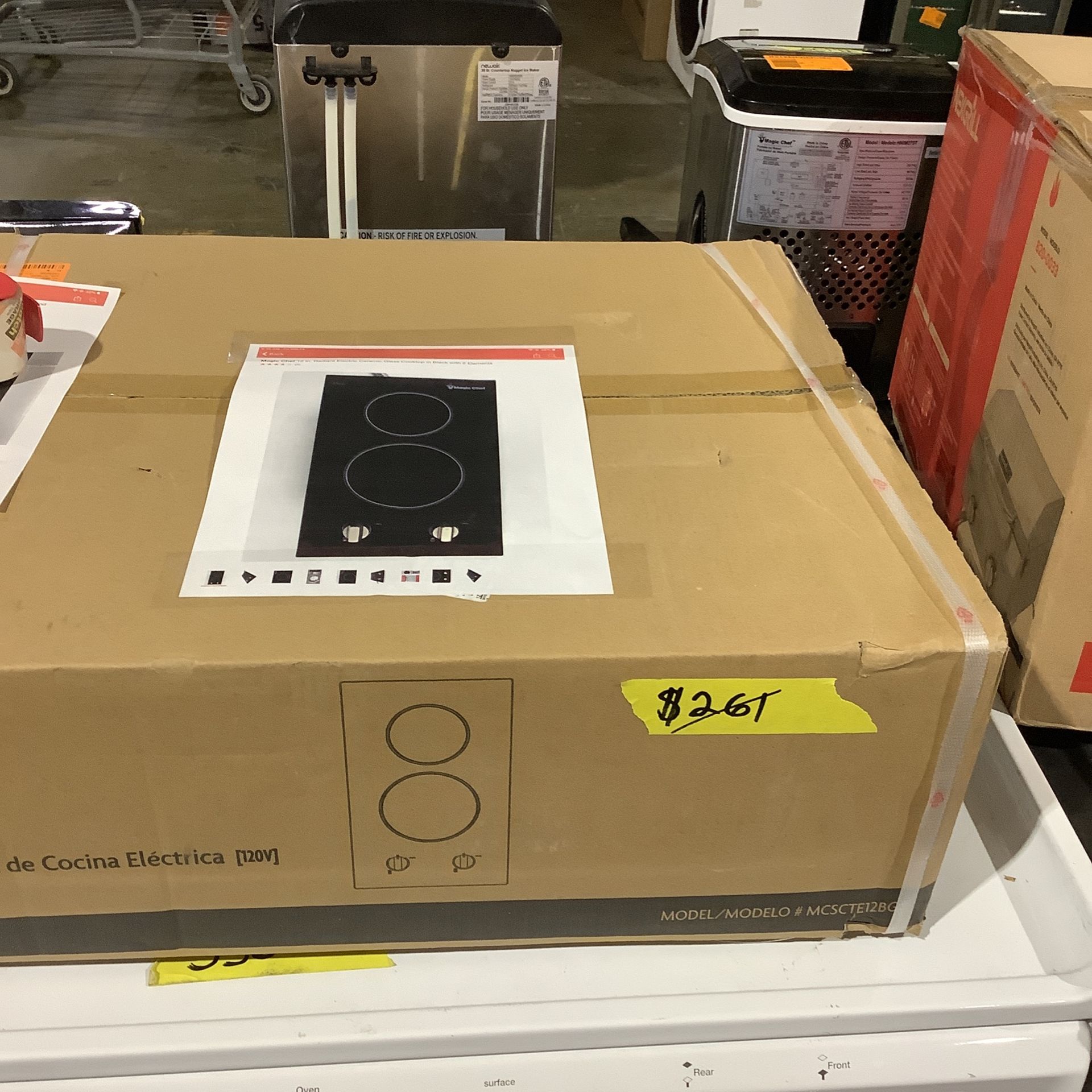 Magic Chef 12 in. Radiant Electric Ceramic Glass Cooktop in Black with ...