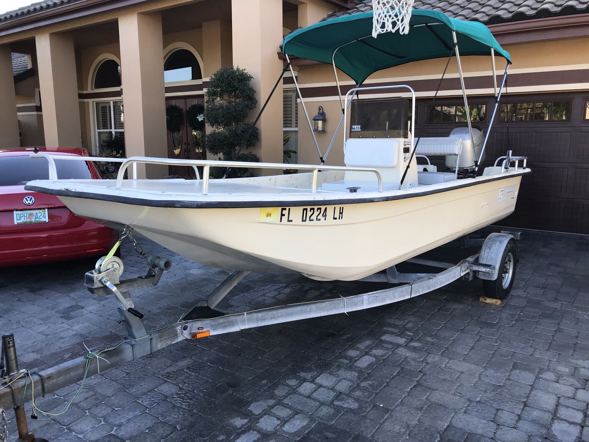 2000 19’ Carolina Skiff V-Series $4,200 for Sale in Tampa, FL - OfferUp