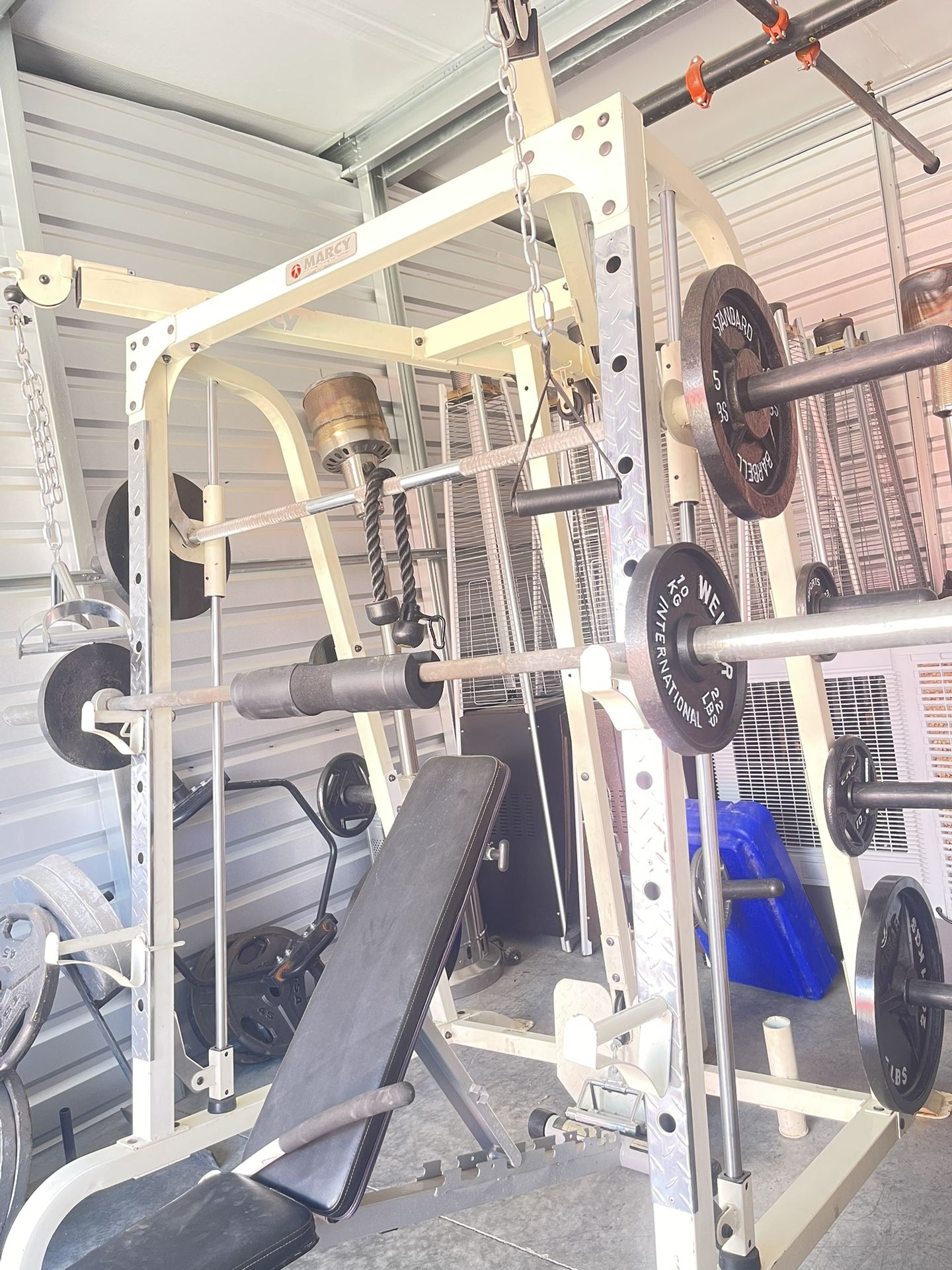 Smith Machine INCLUDES Weights/bench/attachments for Sale in Buckeye ...