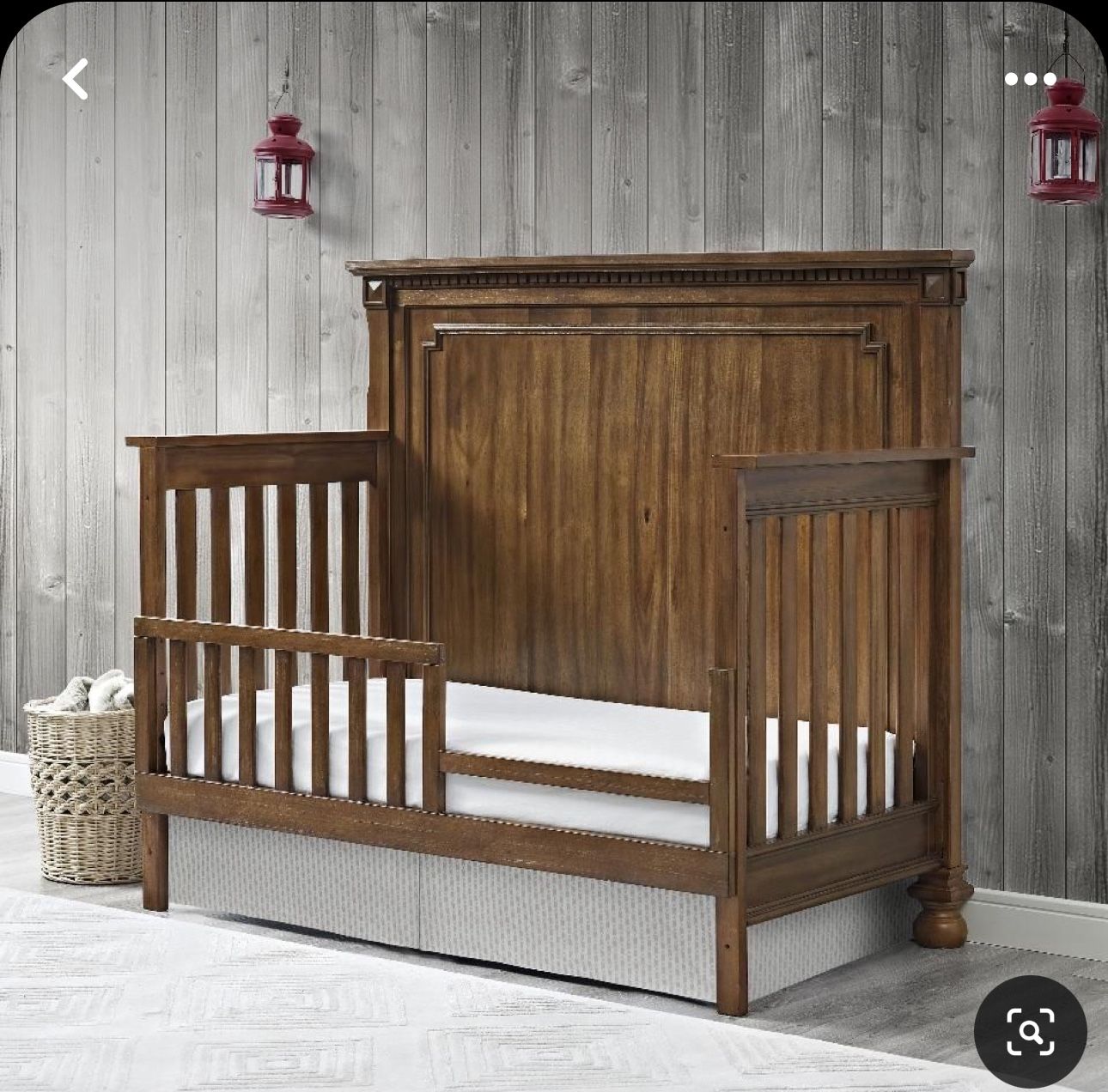 Beautiful Rustic Wood 4 In1 Baby Crib And Armoire for Sale in Santa ...