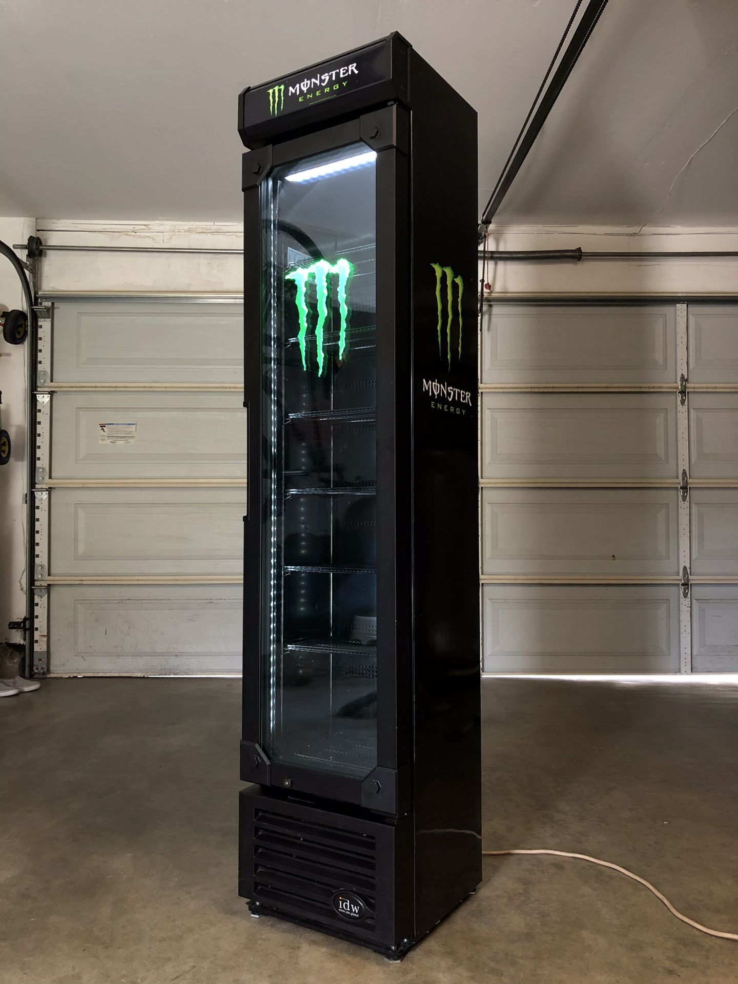 NEW MONSTER ENERGY DRINK FRIDGE COOLER REFRIGERATOR Rockstar for Sale ...