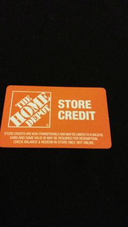 Home Depot Store Credit