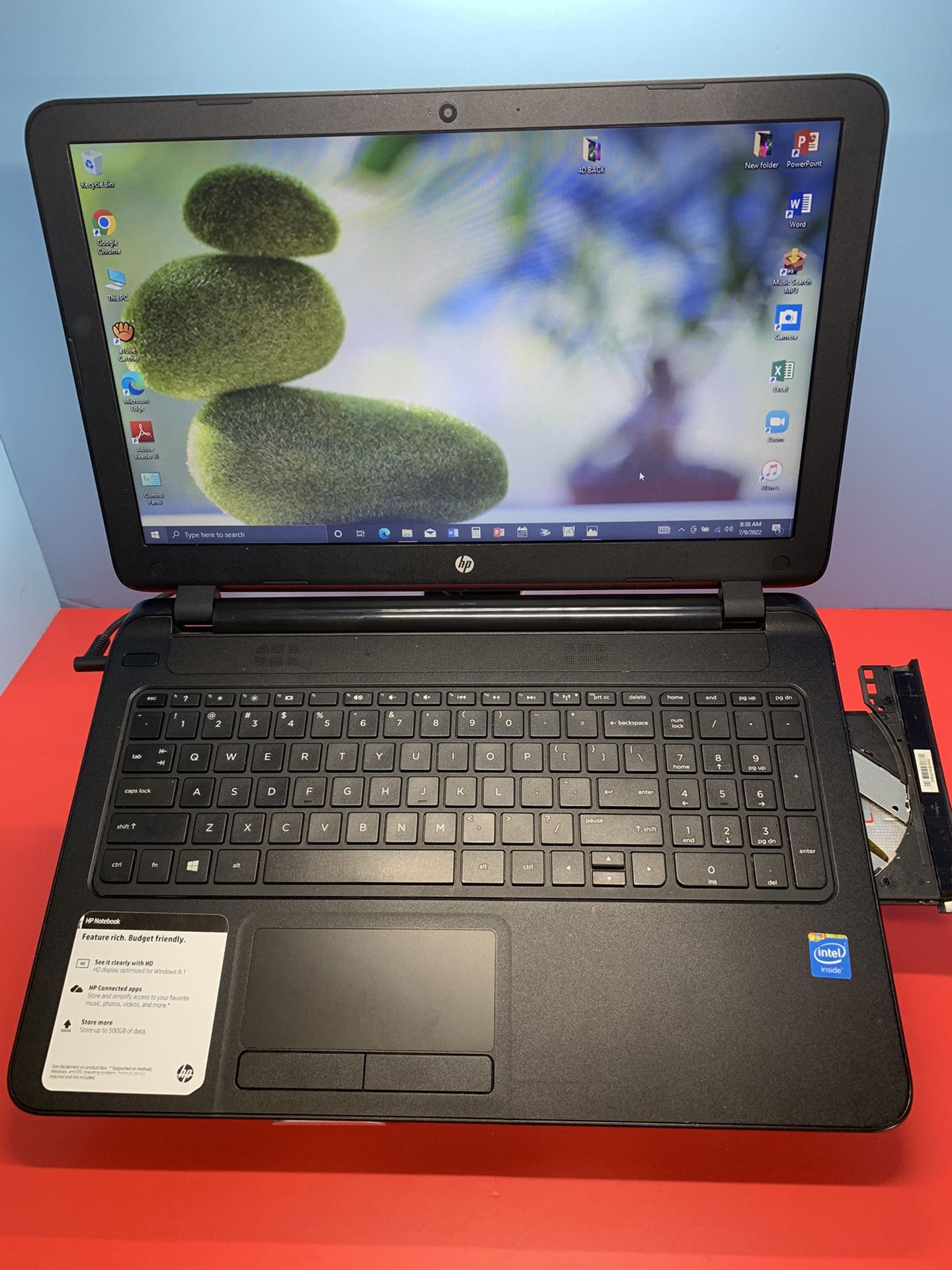 HP NOTEBOOK model # 15 500 GB HHD ...4.0 RAM . READY FOR CLASSES ON ...