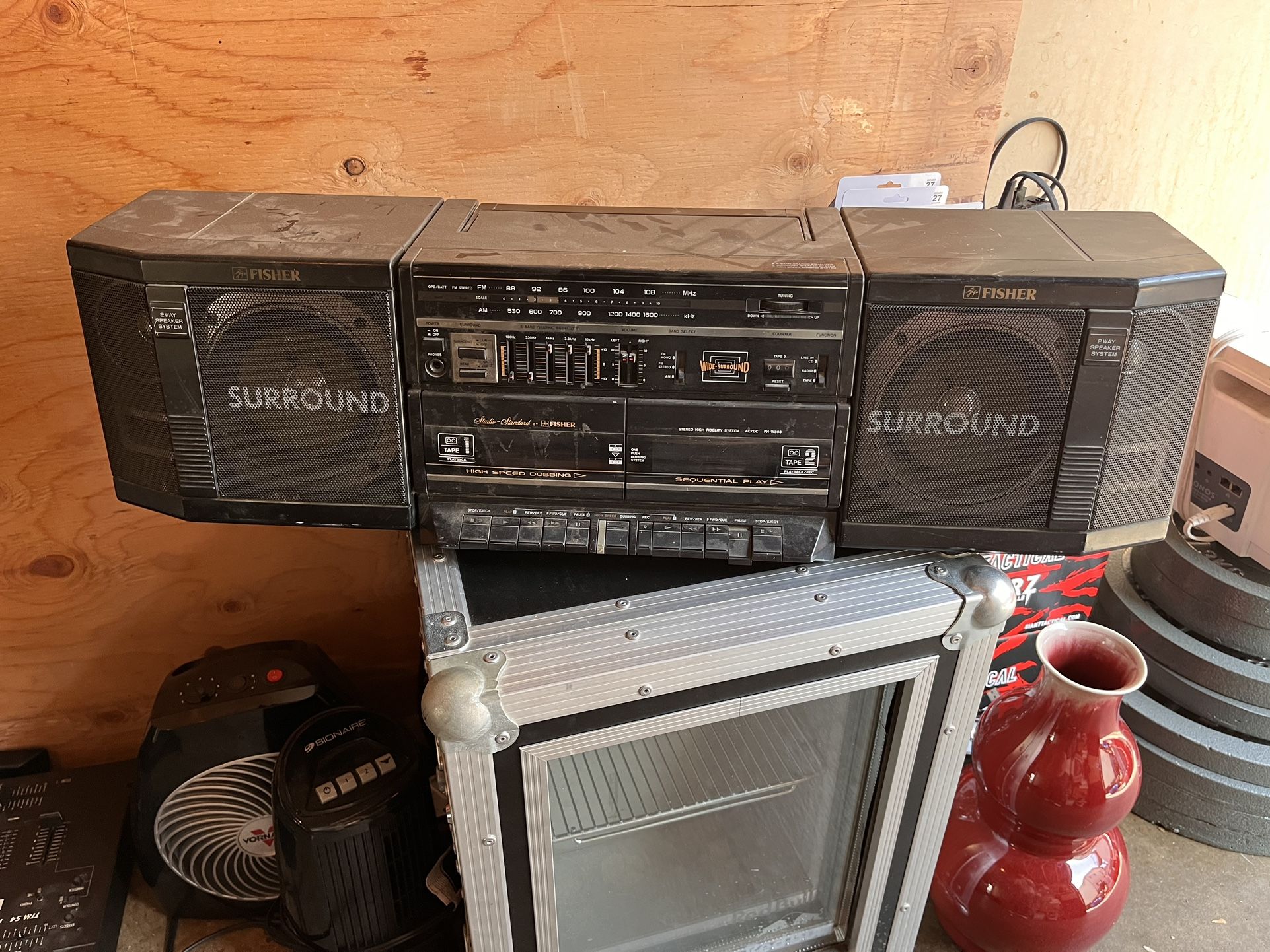 Fisher PH-W803BA Surround Sound Boombox AM/FM Vintage Old School ...