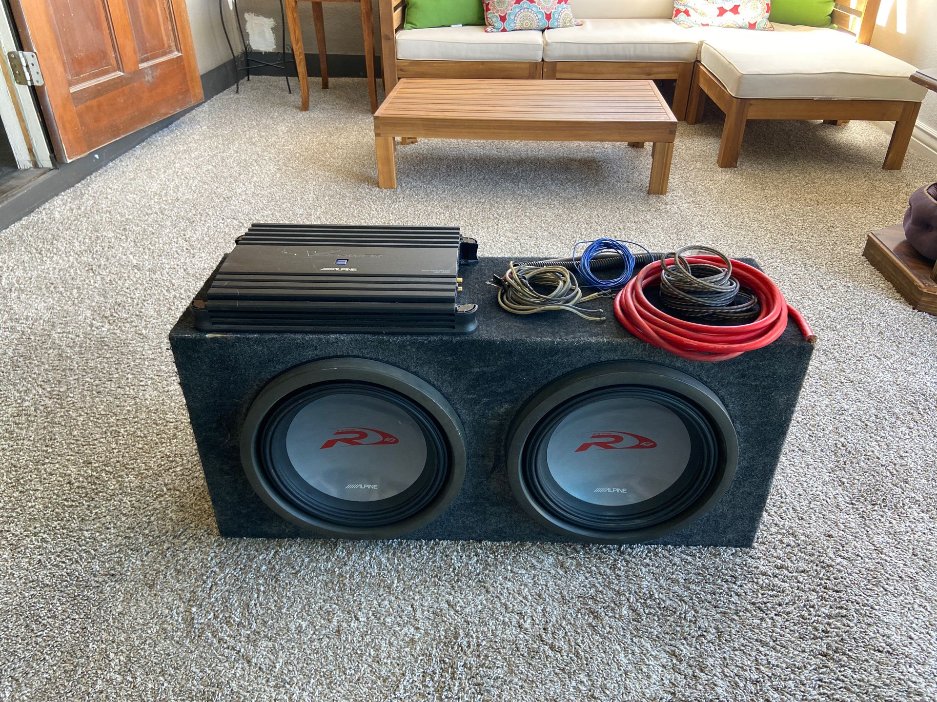 Subwoofers Alpine Type-R 12” w/ Amp for Sale in Tempe, AZ - OfferUp