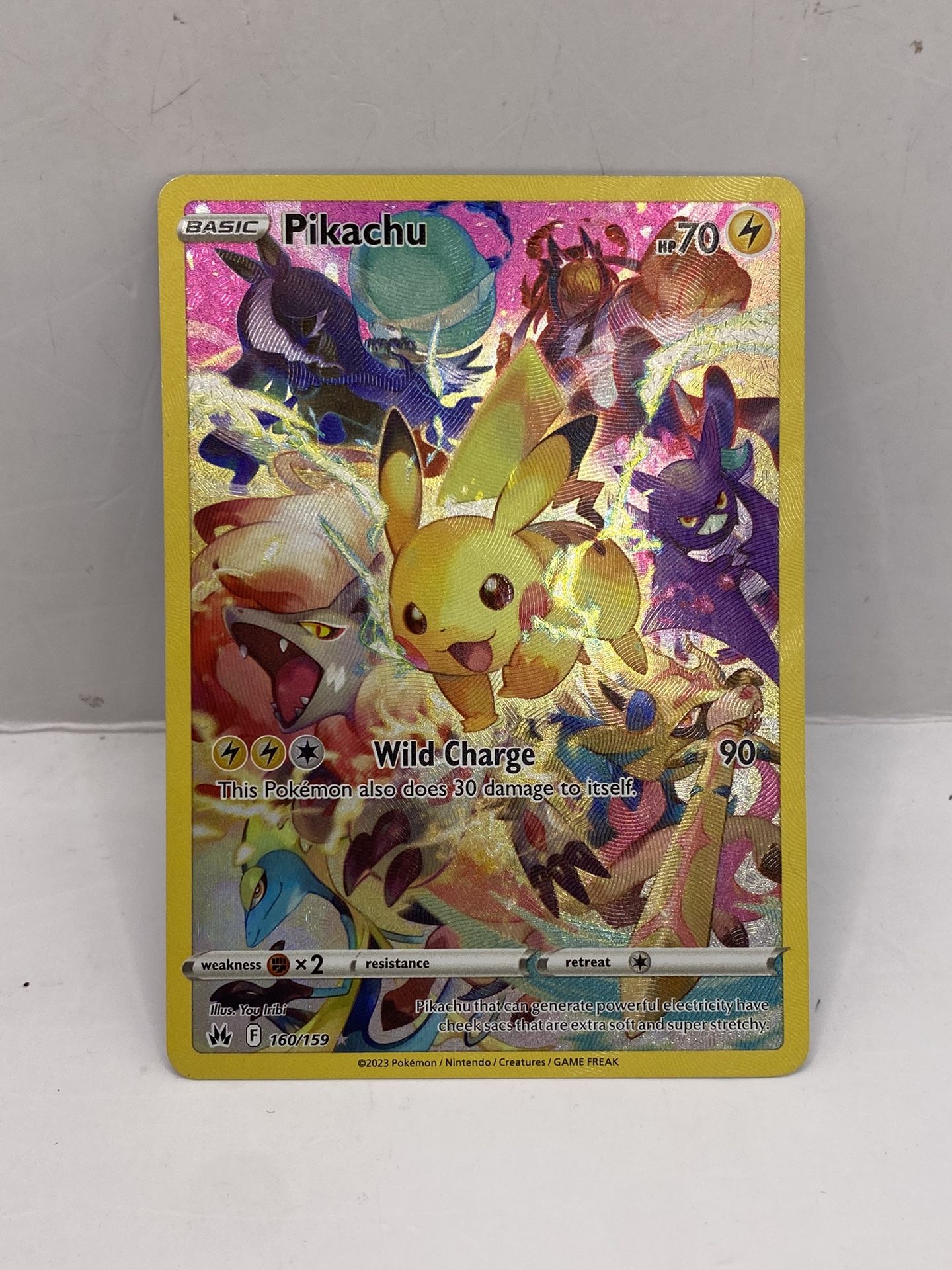 Pokémon Pikachu TCG Card Secret, 160/159, Crown Zenith, NM Condition ...