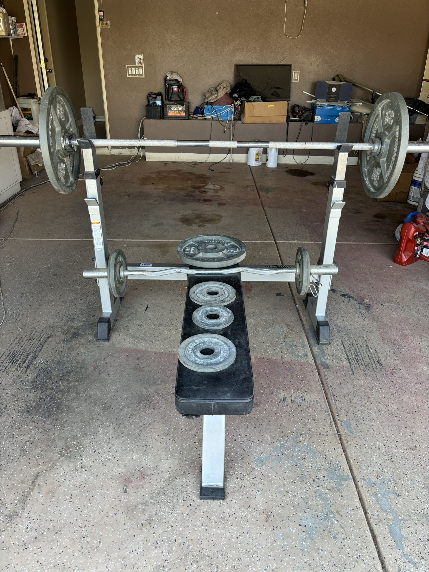 Bench Press, Weight Bench With Weights And Bars for Sale in Riverside ...