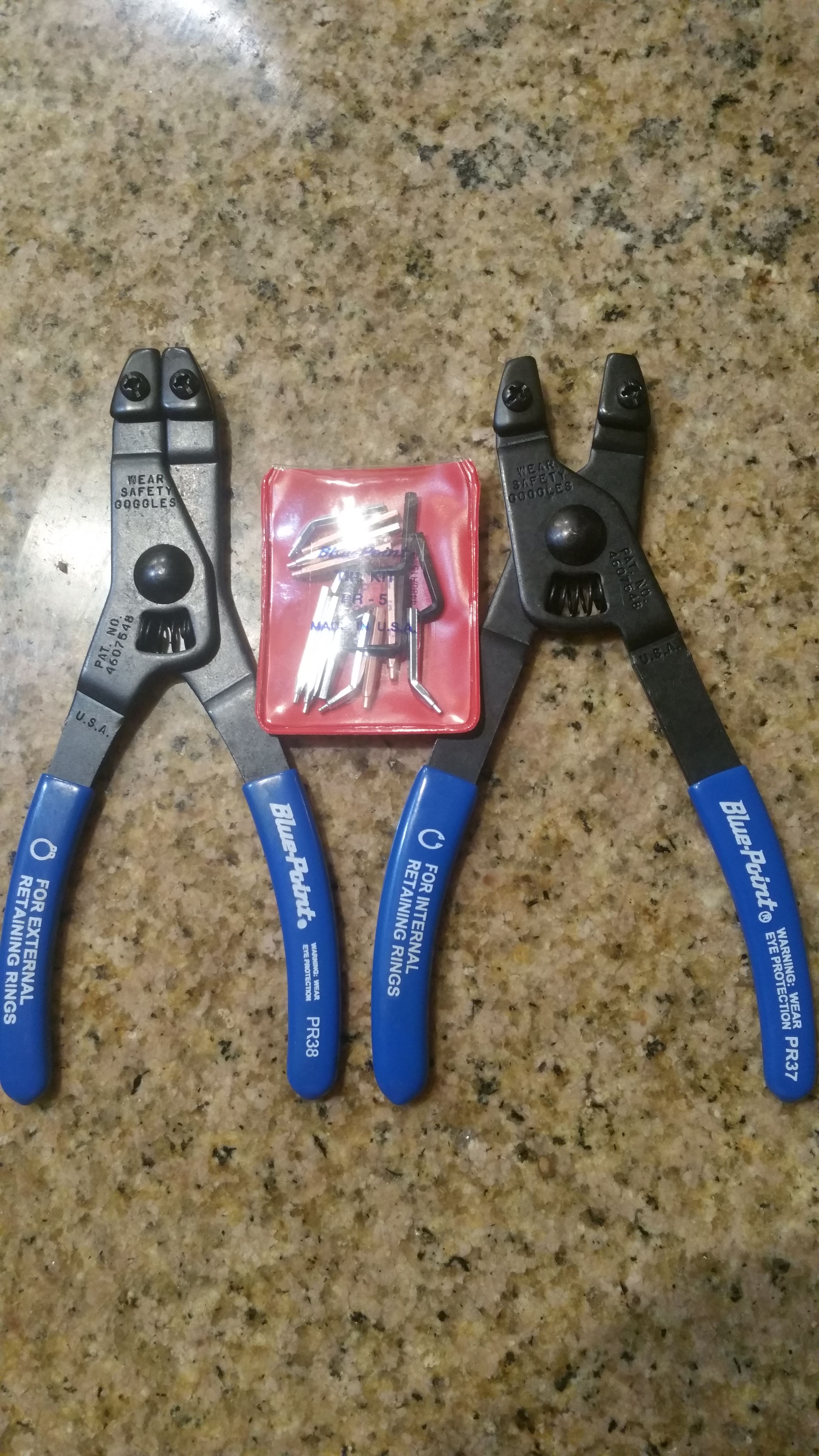 Snap On (Blue-Point) Set,Pliers,Retaining,2 Pliers. PR36 for Sale in ...