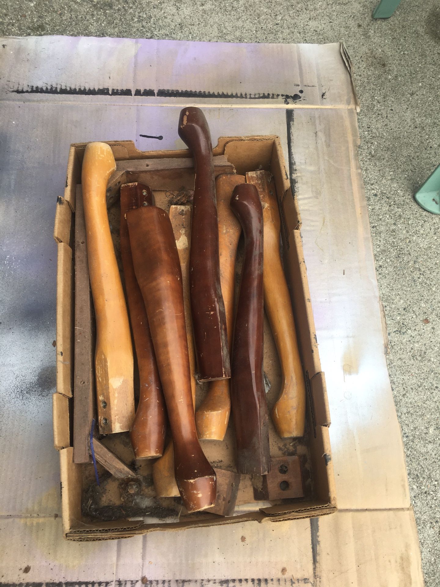 Attn DIY Furniture Flippers.. Vanity Stool/bench Legs for Sale in West ...