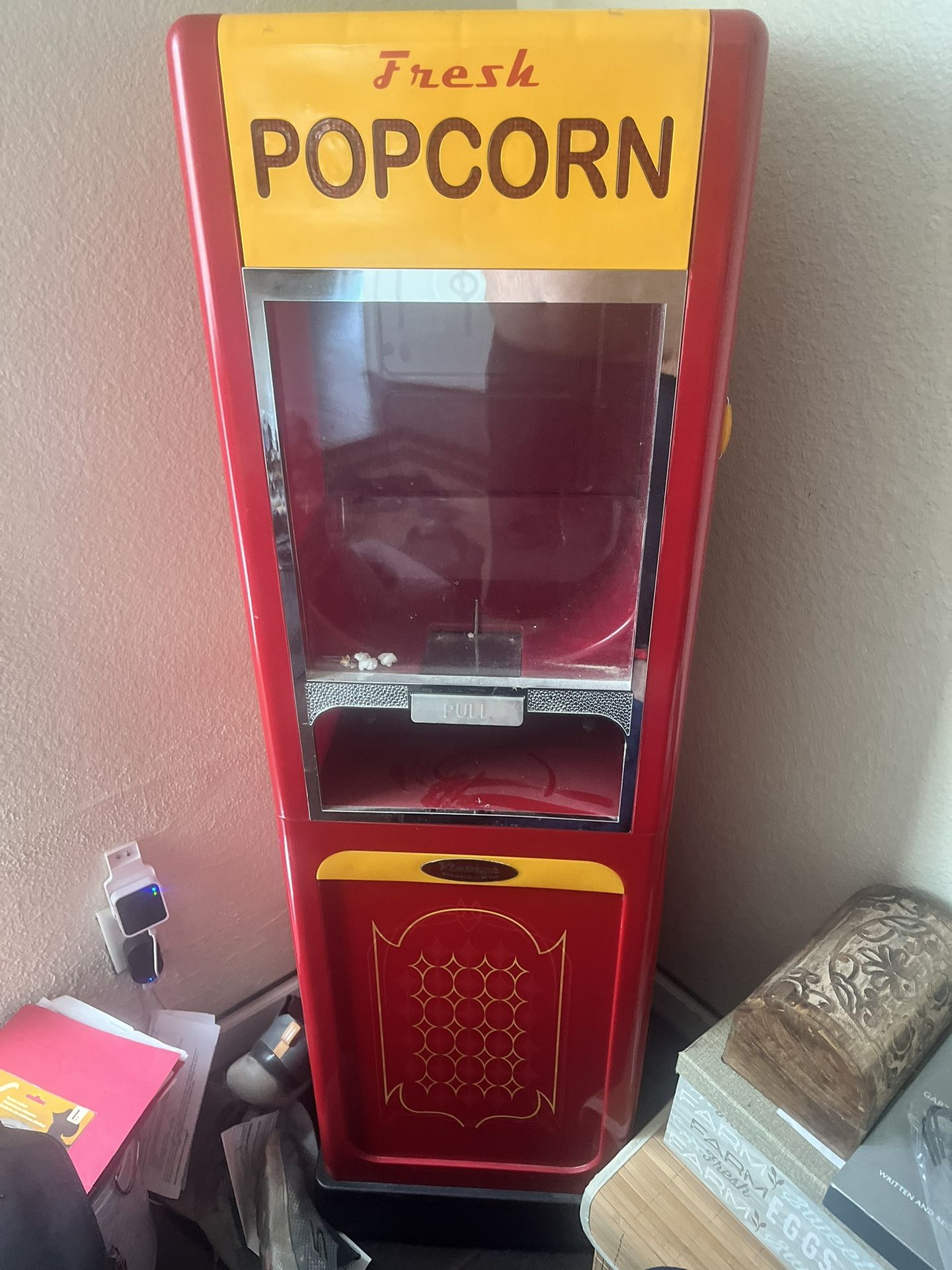 LIKE NEW Sensio Hot Air Popcorn *LIGHT UP* Dispenser Red XJ-13708 for ...