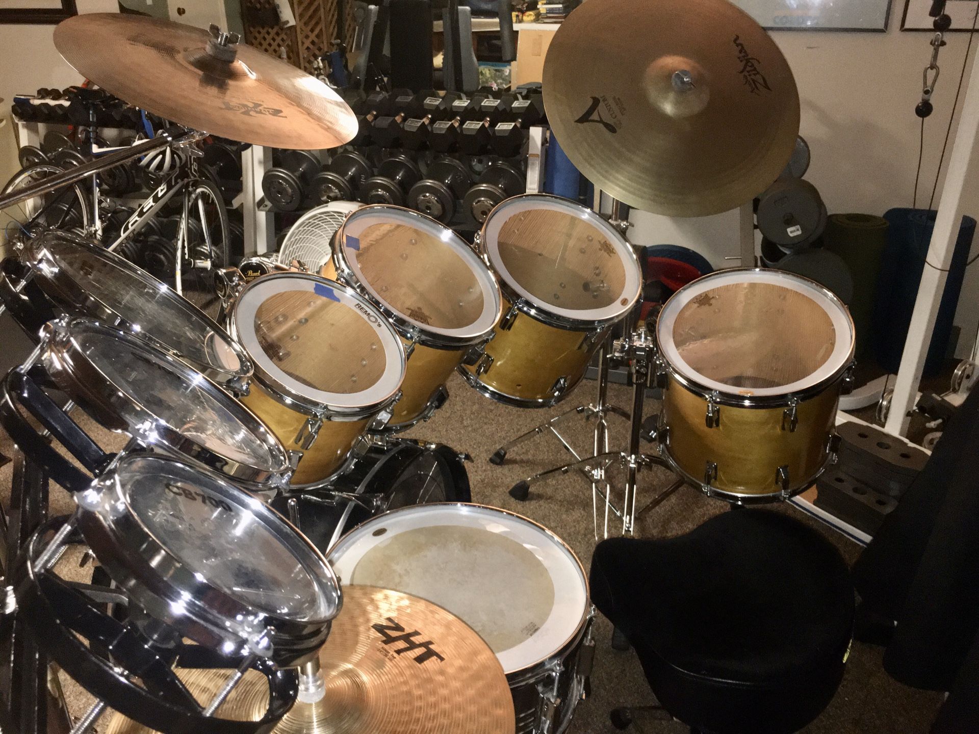 Vintage 1980s Pearl MLX Professional Series Drum Set for Sale in ...