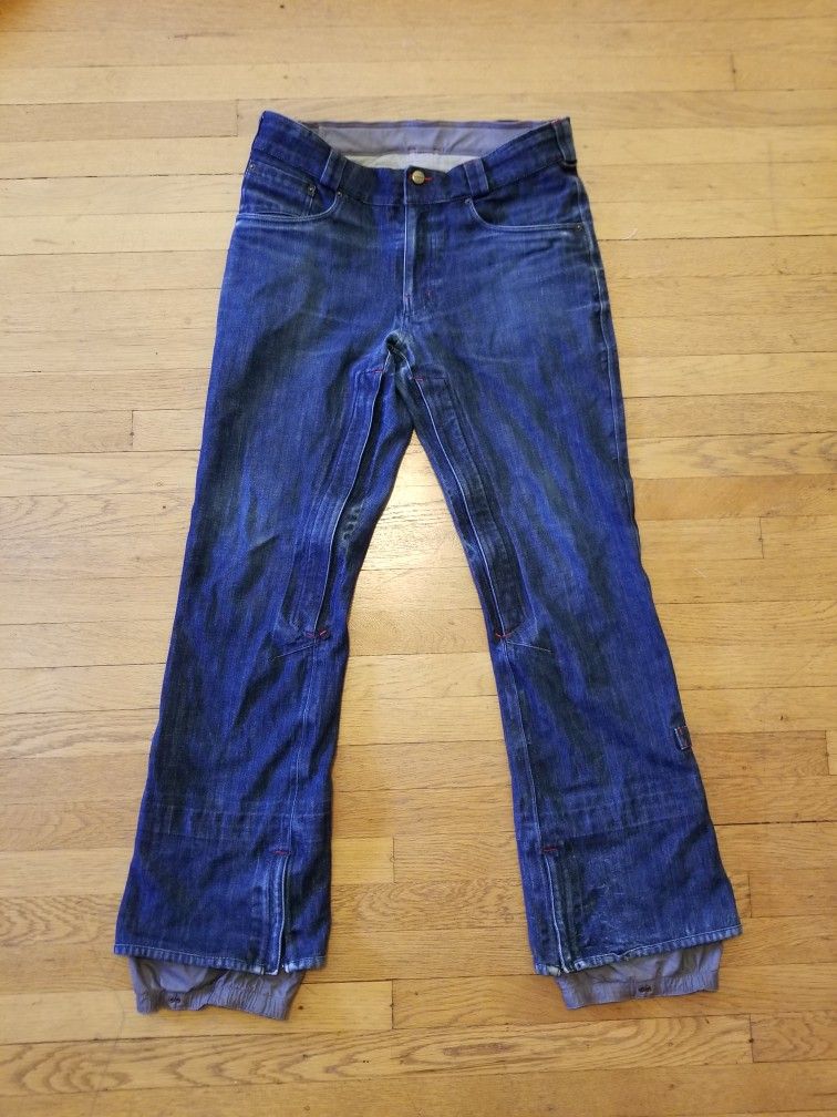 Limited Edition Burton Shank Raw Denim Goretex Snowboard Pant Sz L MSRP ...