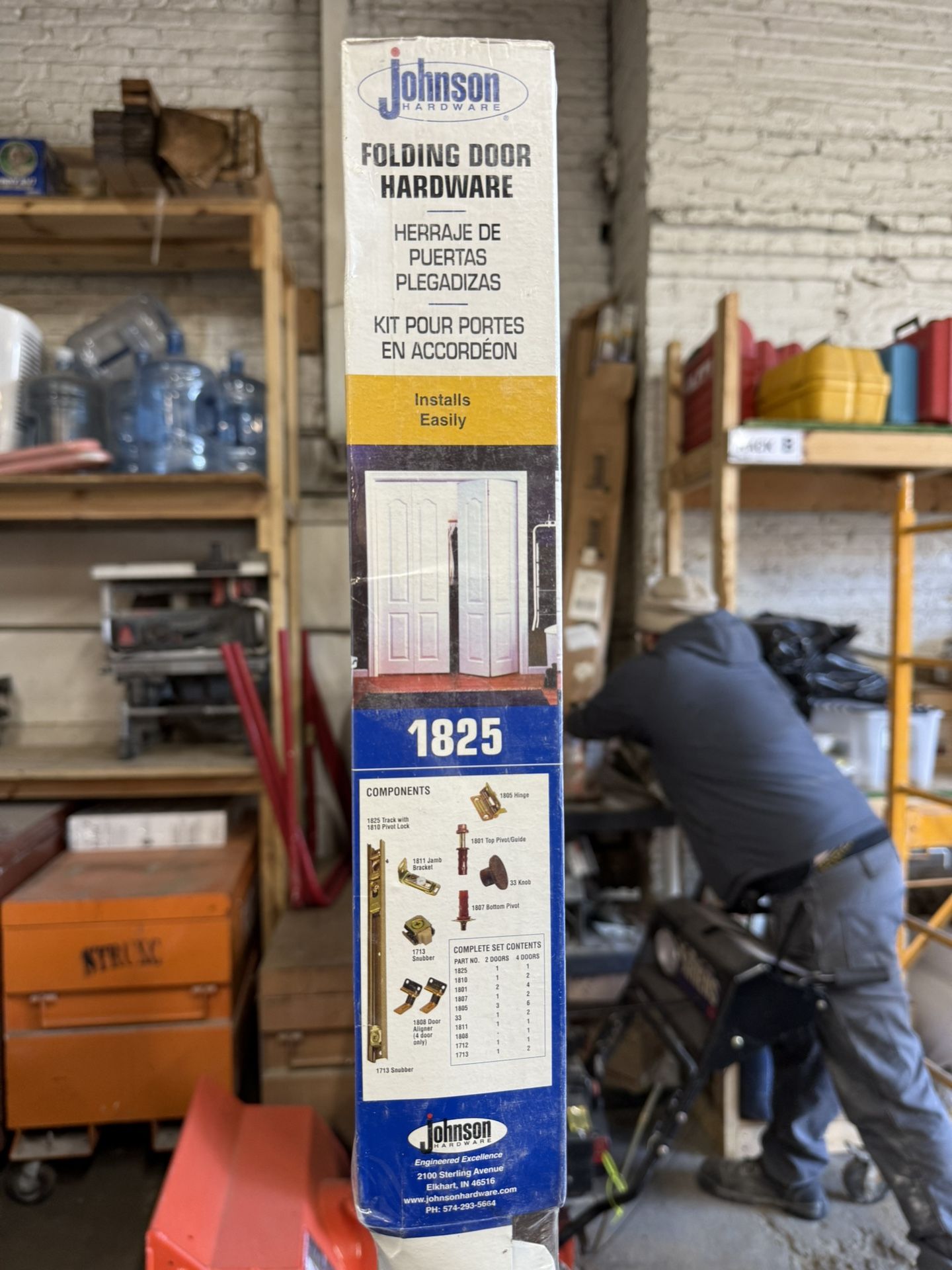 Johnson Hardware Folding Door Hardware 1825 - 40 Pieces for Sale in ...