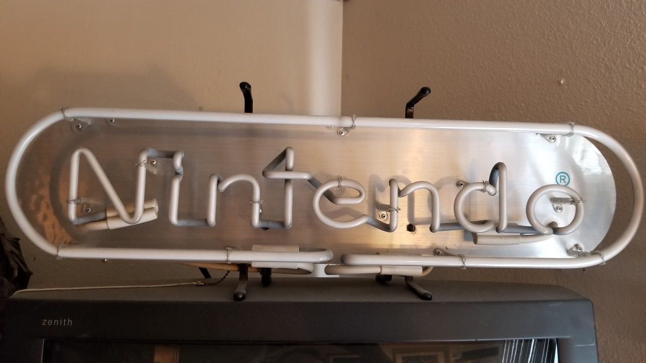 100% OFFICIAL NINTENDO NEON SIGN NESM04RB, dealer-only retail sign for ...