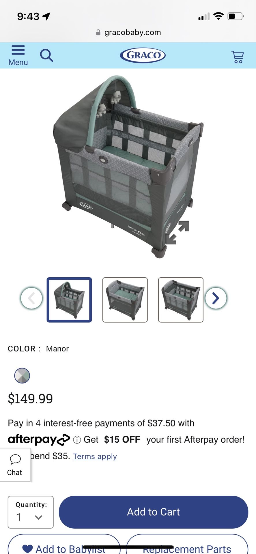 Graco Travel Lite Crib with Stages for Sale in Chicago, IL - OfferUp