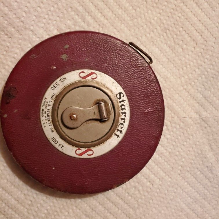 Vintage Starrett 100 Foot Steel Tape Measure NO.530 for Sale in Buckley ...
