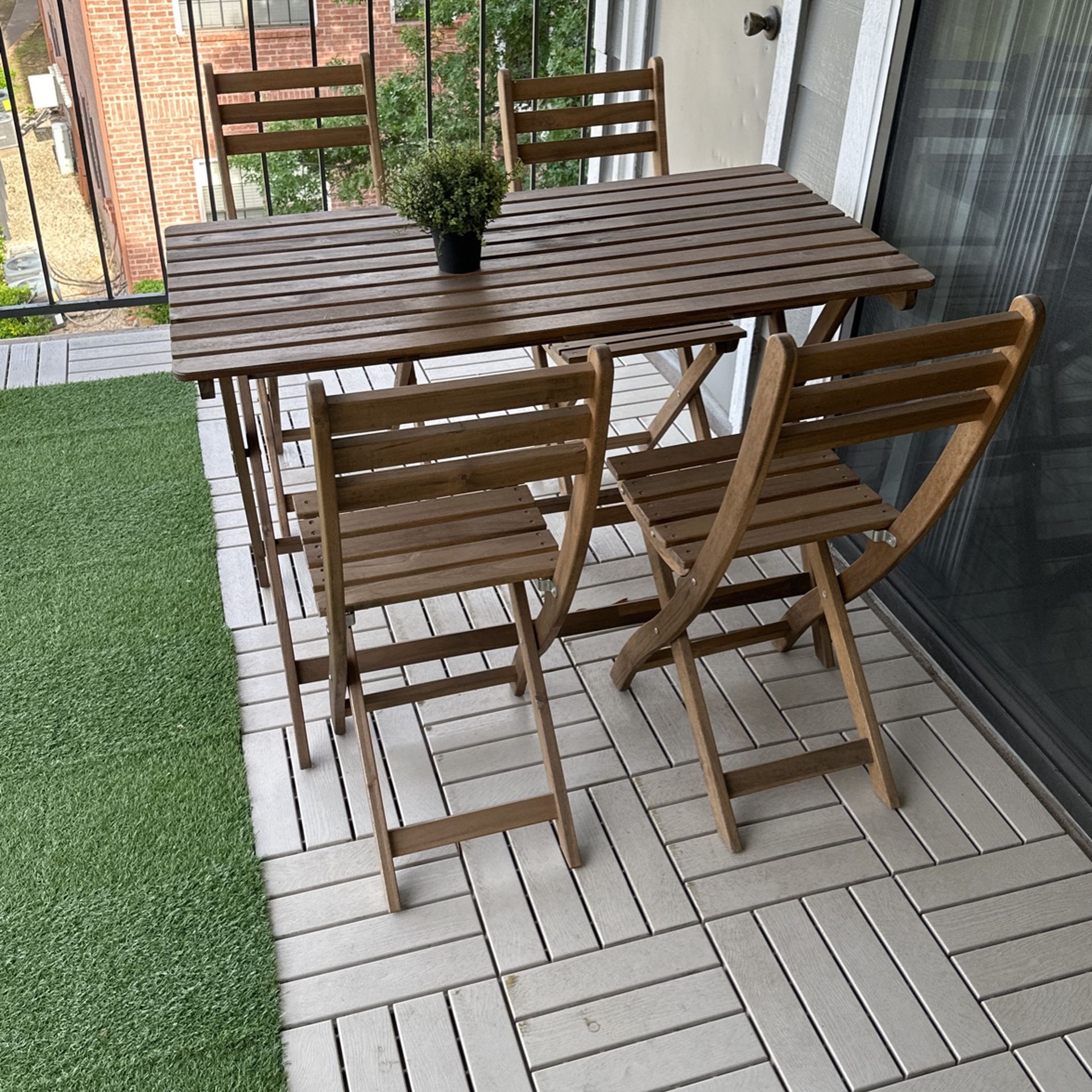 Outdoor Furniture IKEA Askholmen - 1x Table | 4x Chairs for Sale in ...