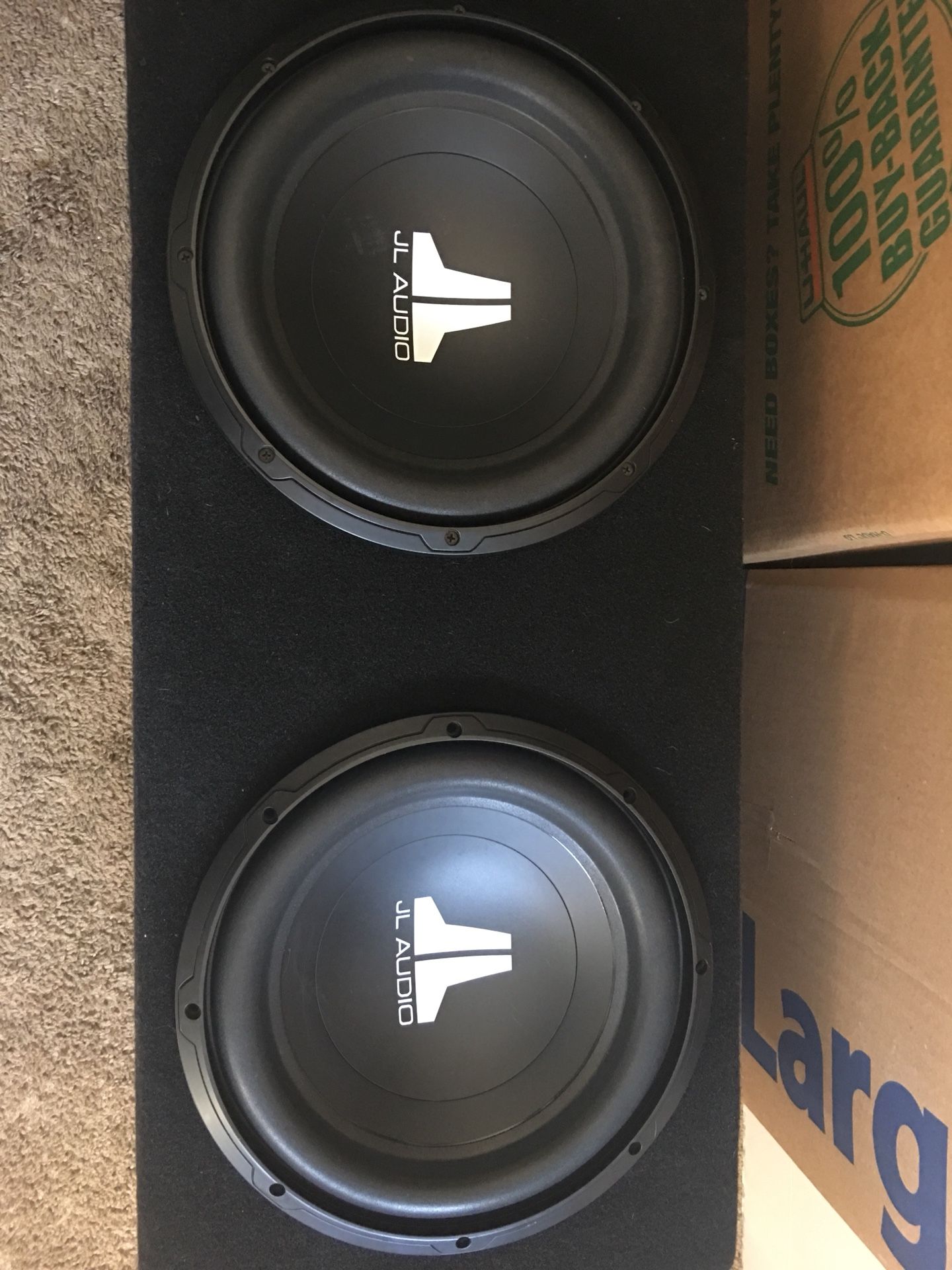 12” JL Audio Subwoofers with dual sub box for Sale in San Diego, CA ...