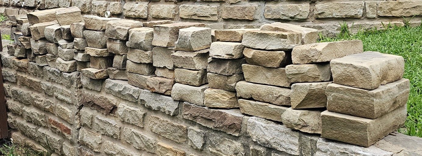 (95) Milsap Chopped Retaining Wall Garden Border Stone for Sale in ...