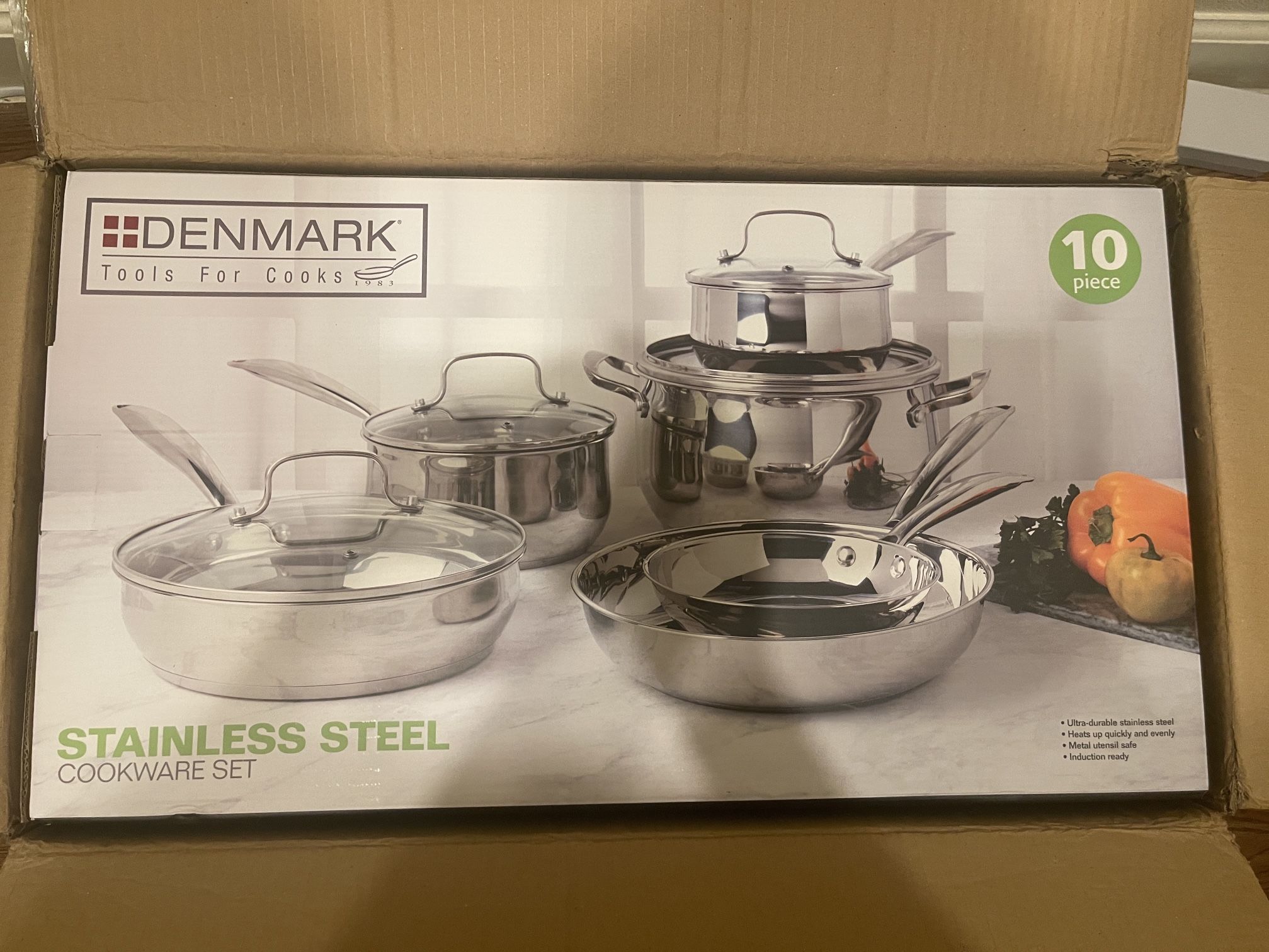 10 Piece Stainless Steel Cookware Set for Sale in Dallas, TX - OfferUp