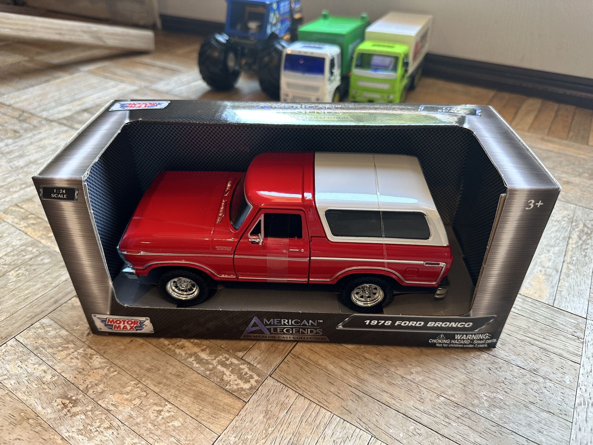 Motormax American Legends Premium Diecast 1978 Ford Bronco 1:24 Red ...