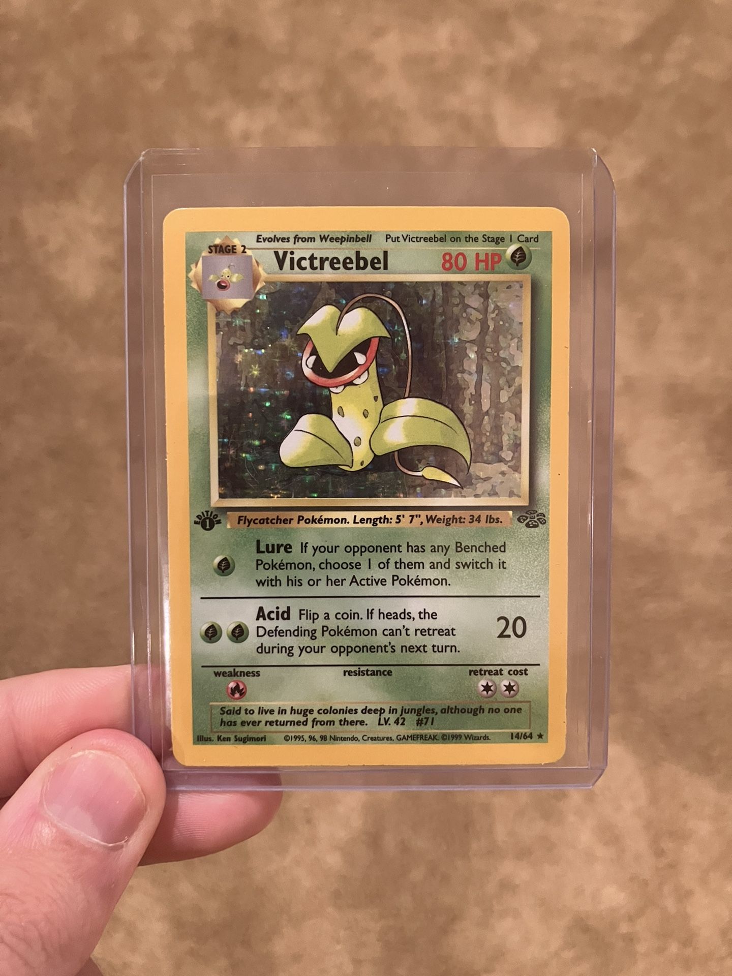 Pokemon Victreebel Card