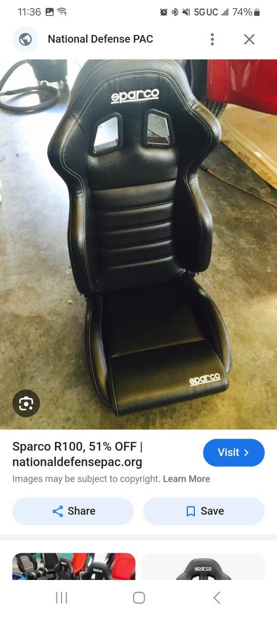 Sparco R-100 Seat for Sale in Spring Valley, CA - OfferUp