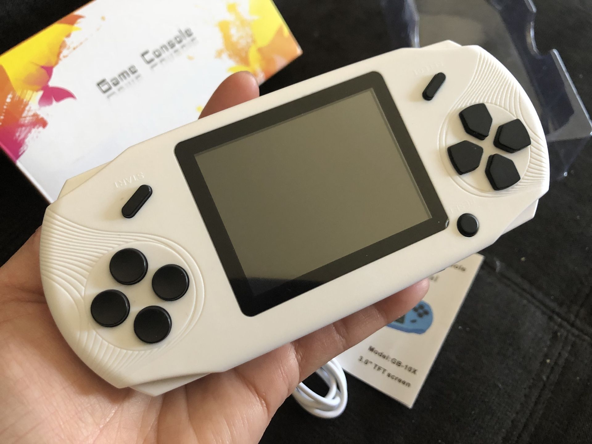 16 Bit Handheld Games for Kids Adults 3.0'' Large Screen Preloaded 100 ...