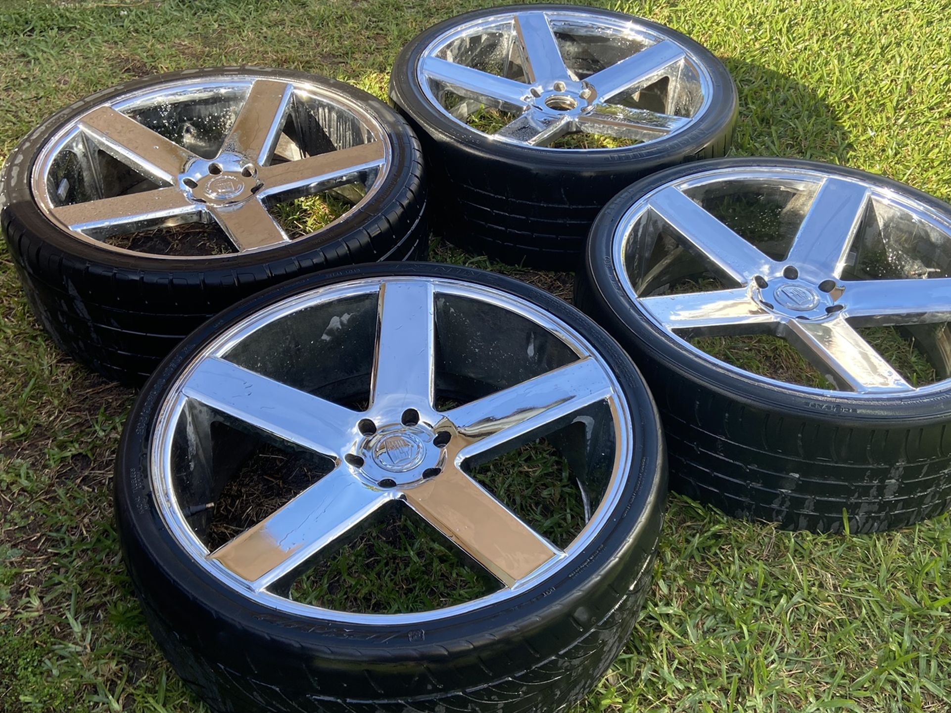 26 Inch 6lug Wheels And Tires Dub Ballers for Sale in Miami, FL - OfferUp
