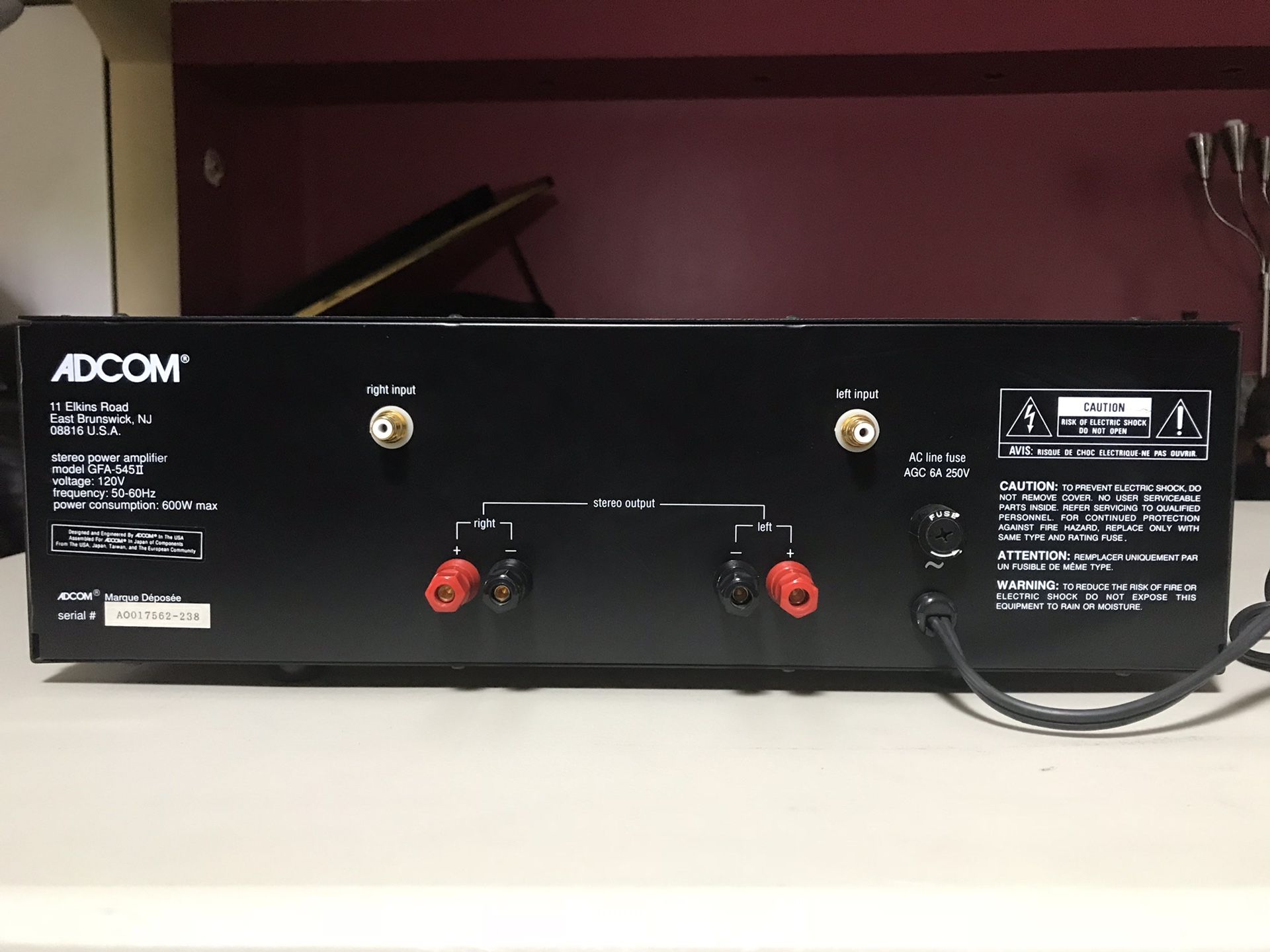 Adcom GFA 545 ll Stereo Integrated Amplifier in mint condition for Sale ...