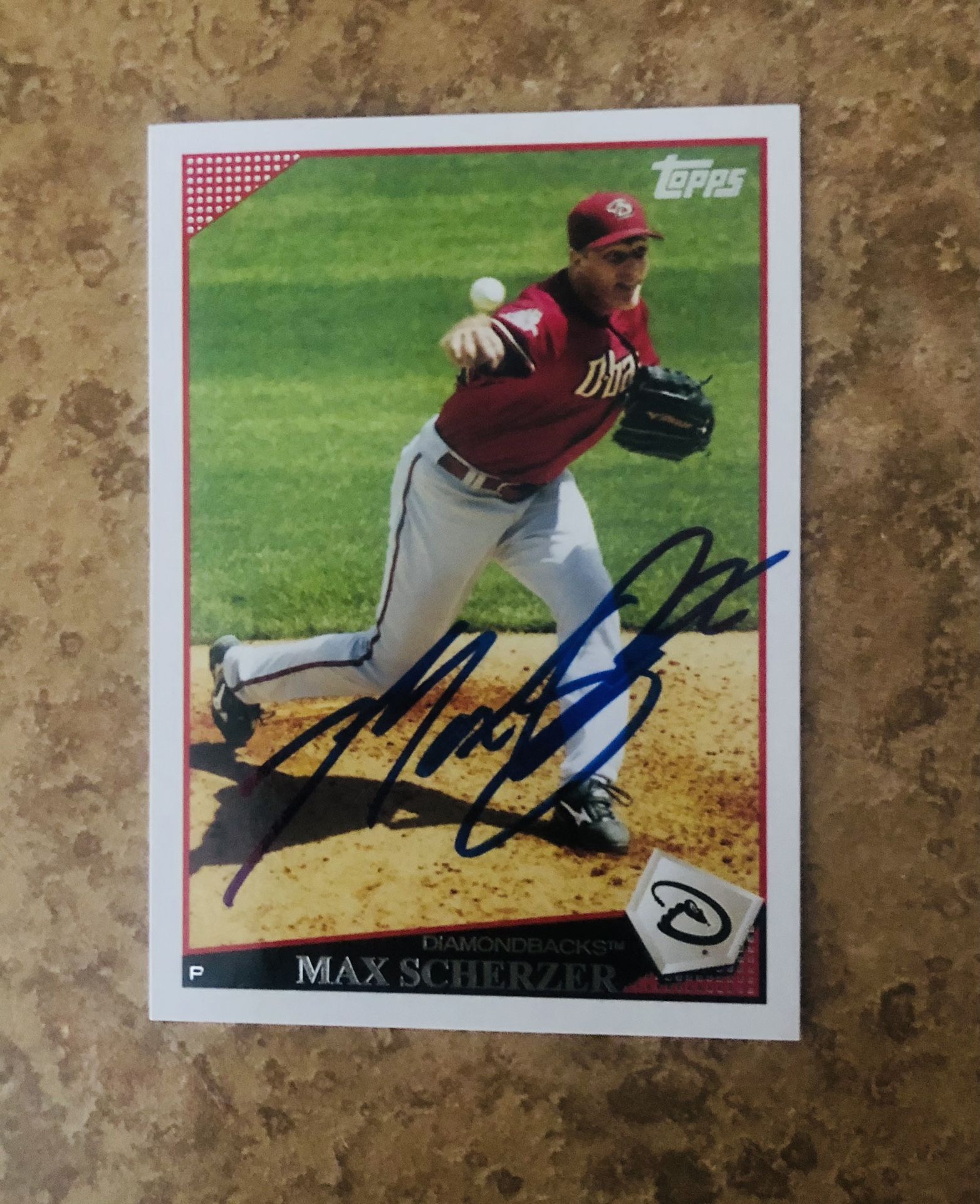 Max Scherzer 2009 Topps In Person Authentic Autographed Hand-Signed ...