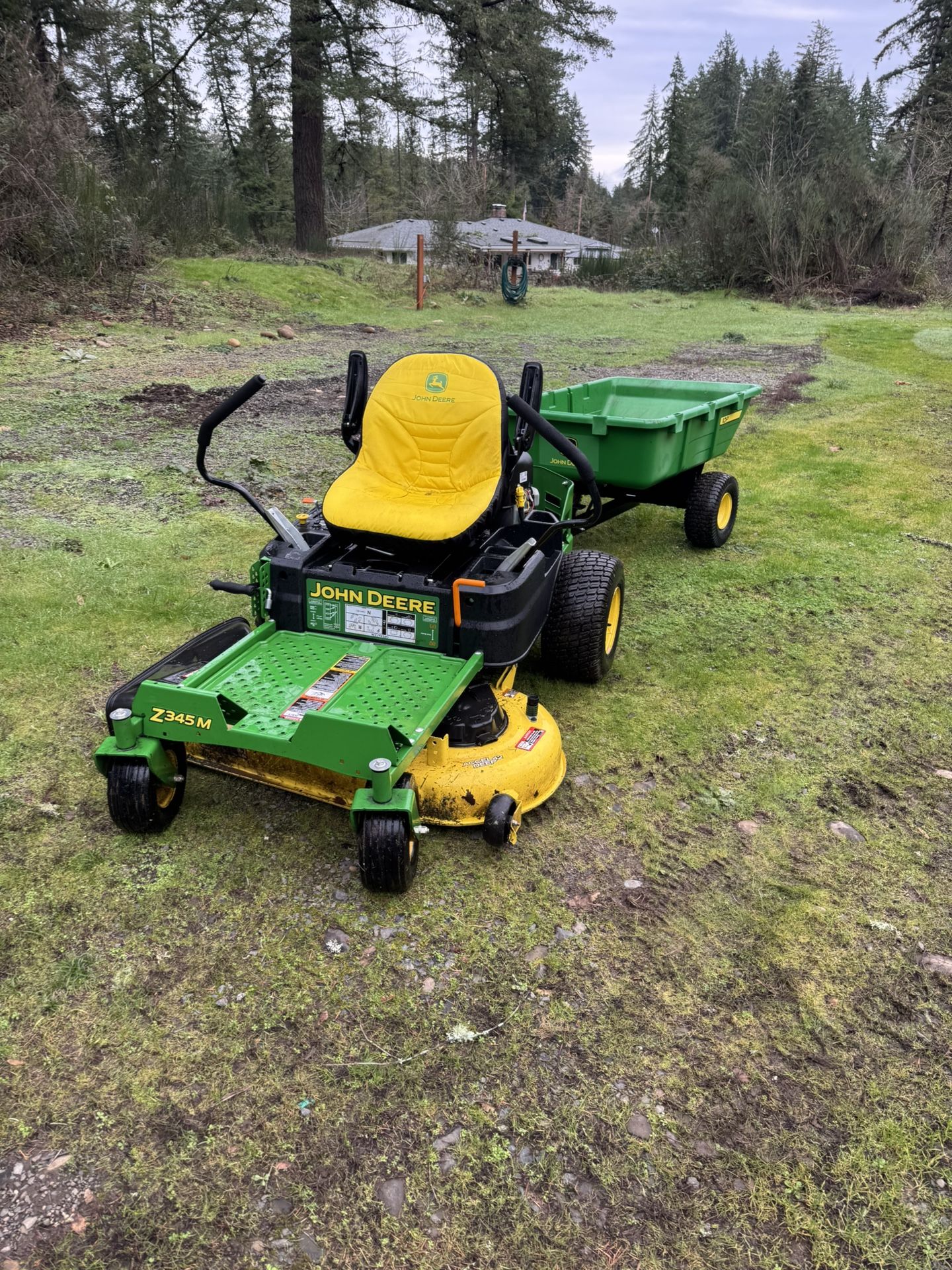 John Deere Zero Turn Mower With Trailer for Sale in Boring, OR - OfferUp