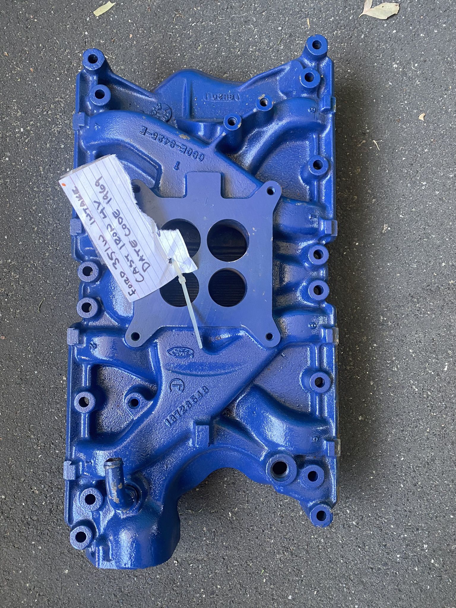 1969 Ford Mustang/Mercury Cougar 351 Windsor 4V OEM Intake Manifold for ...