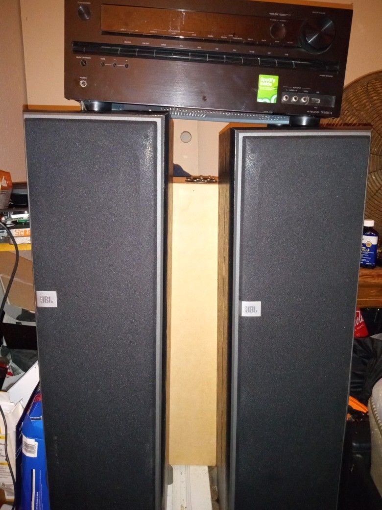 House Stereo Receiver And JBL Tower Speakers for Sale in Sacramento, CA ...